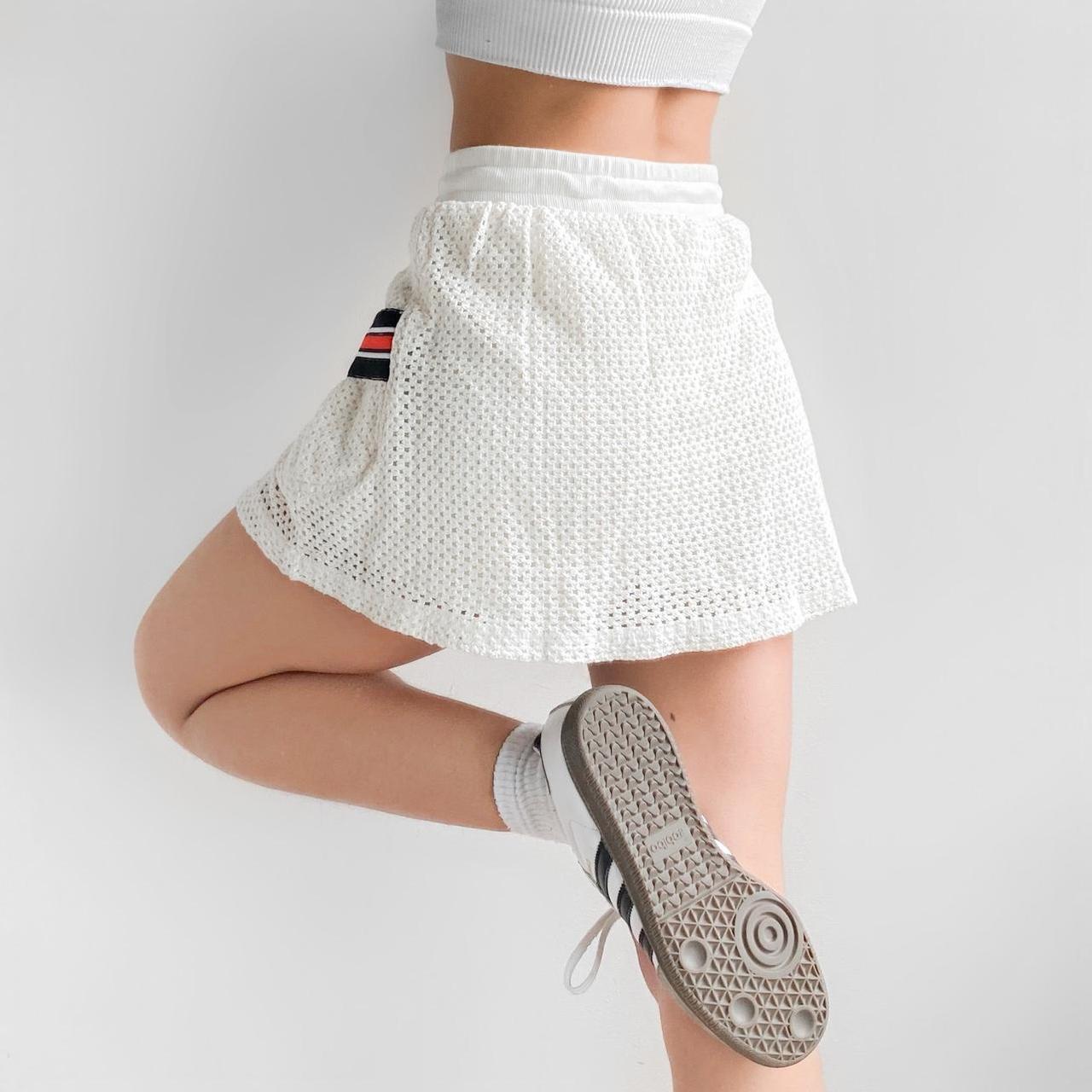 Free People Movement Drawstring Sporty Netted Mini... | Depop