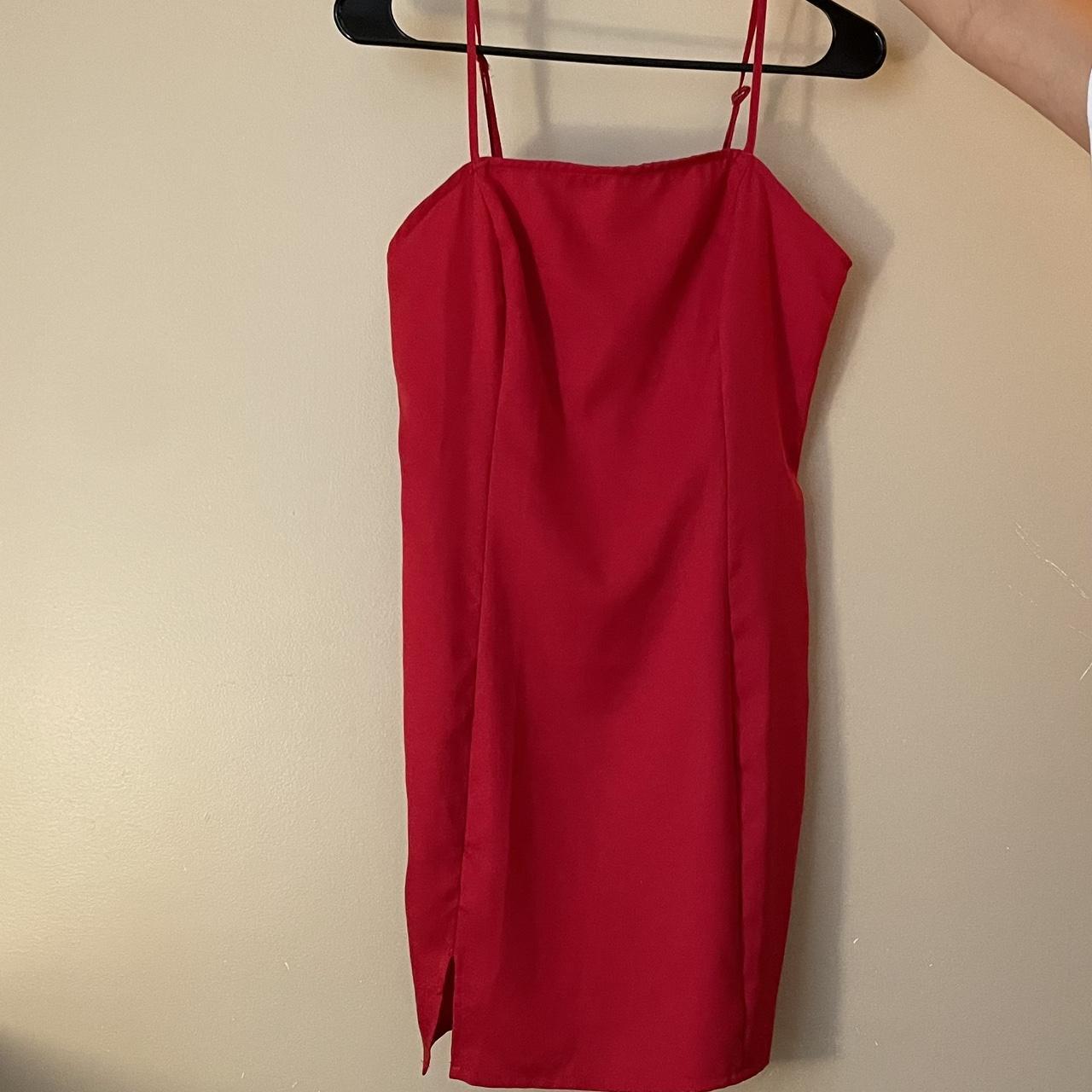 Red mini dress. P.S. I wore it with shape wear and... - Depop