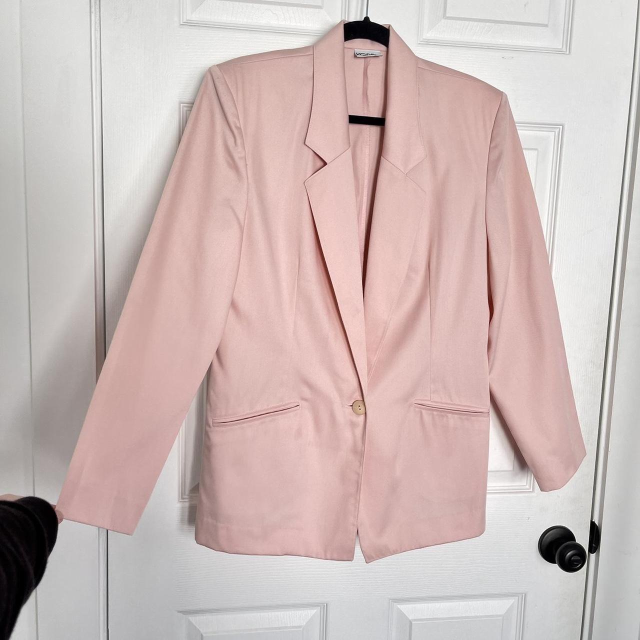 Vintage Baby Pink Blazer - this blazer is either... - Depop