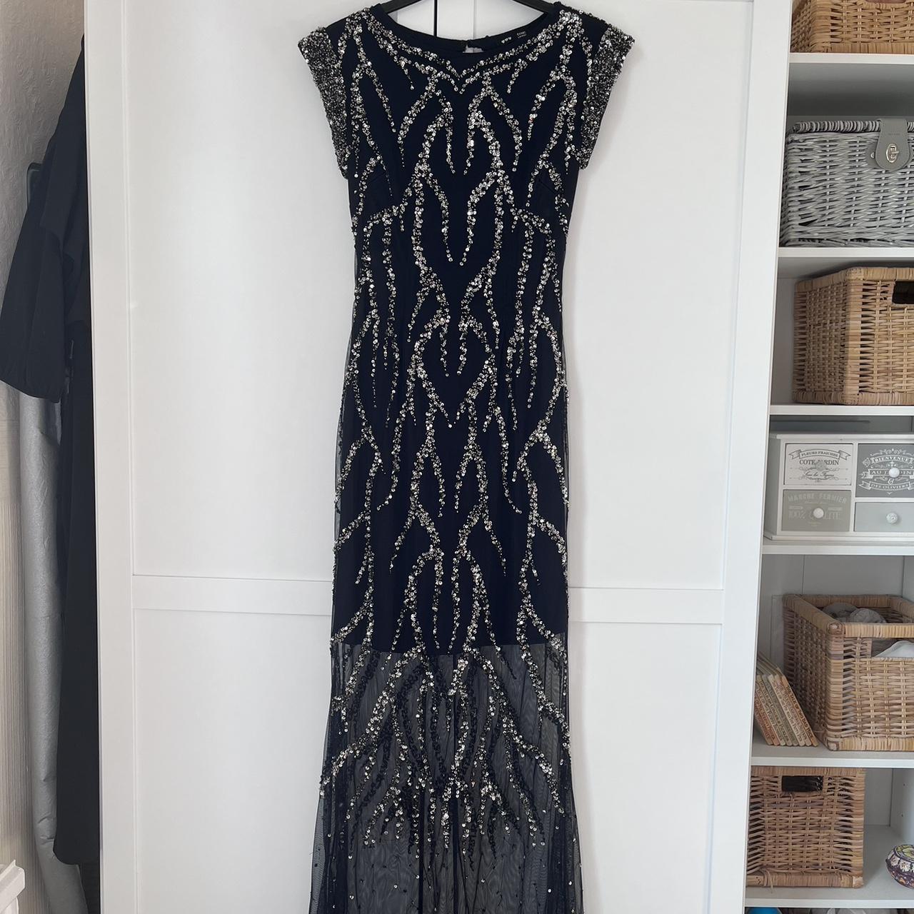 Gorgeous Navy Prom / Evening Open Back Maxi Dress... - Depop