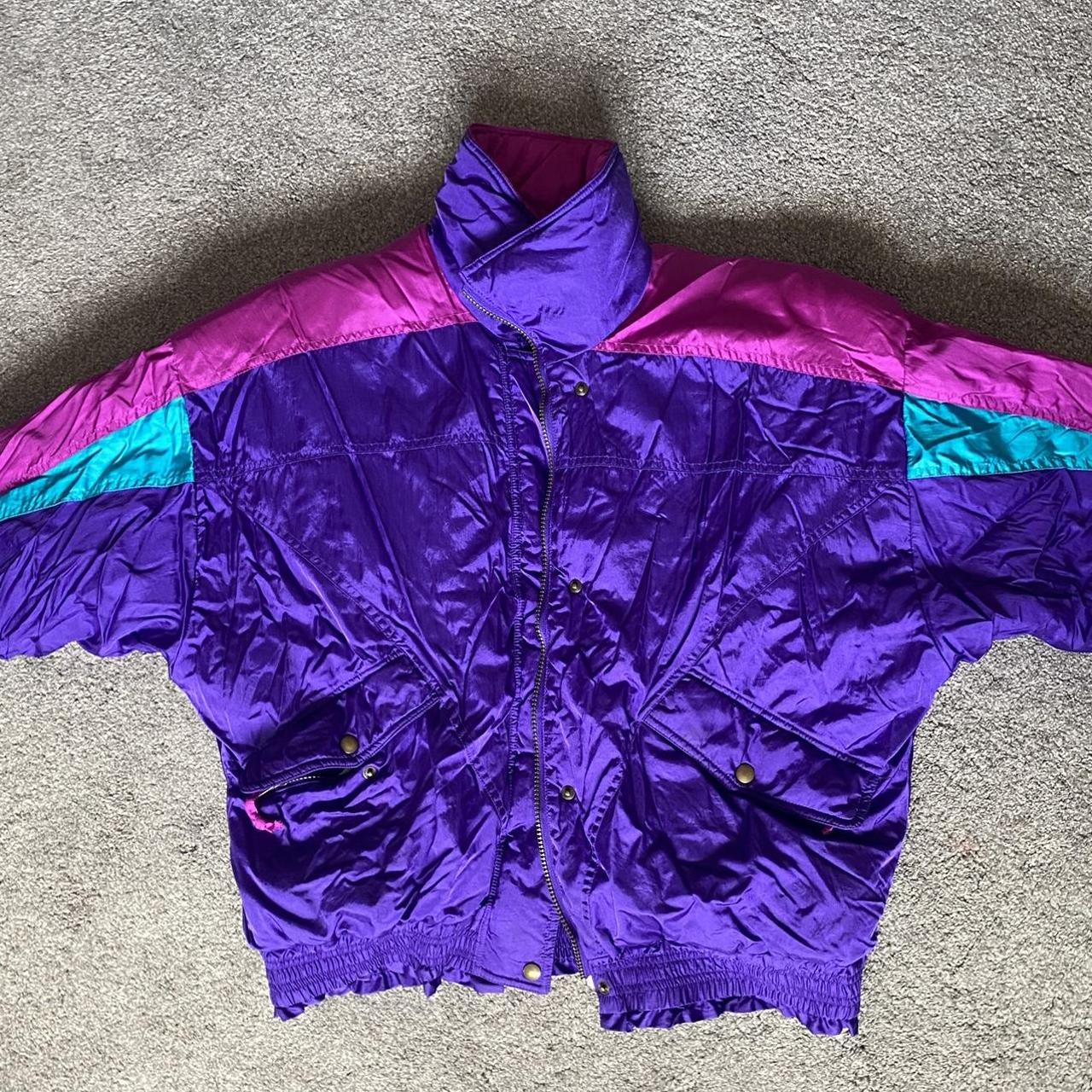 80s ski puffer jacket ! #coat #80s - Depop