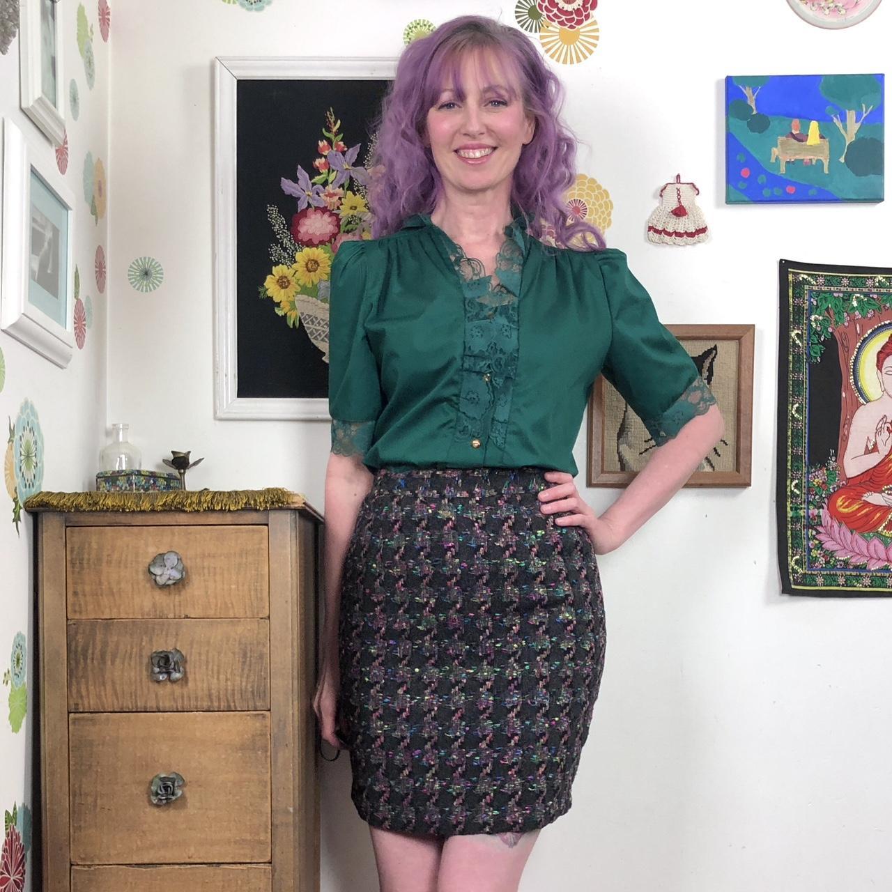 Vintage Confetti Skirt 1990s Mini Benetton Skirt Depop