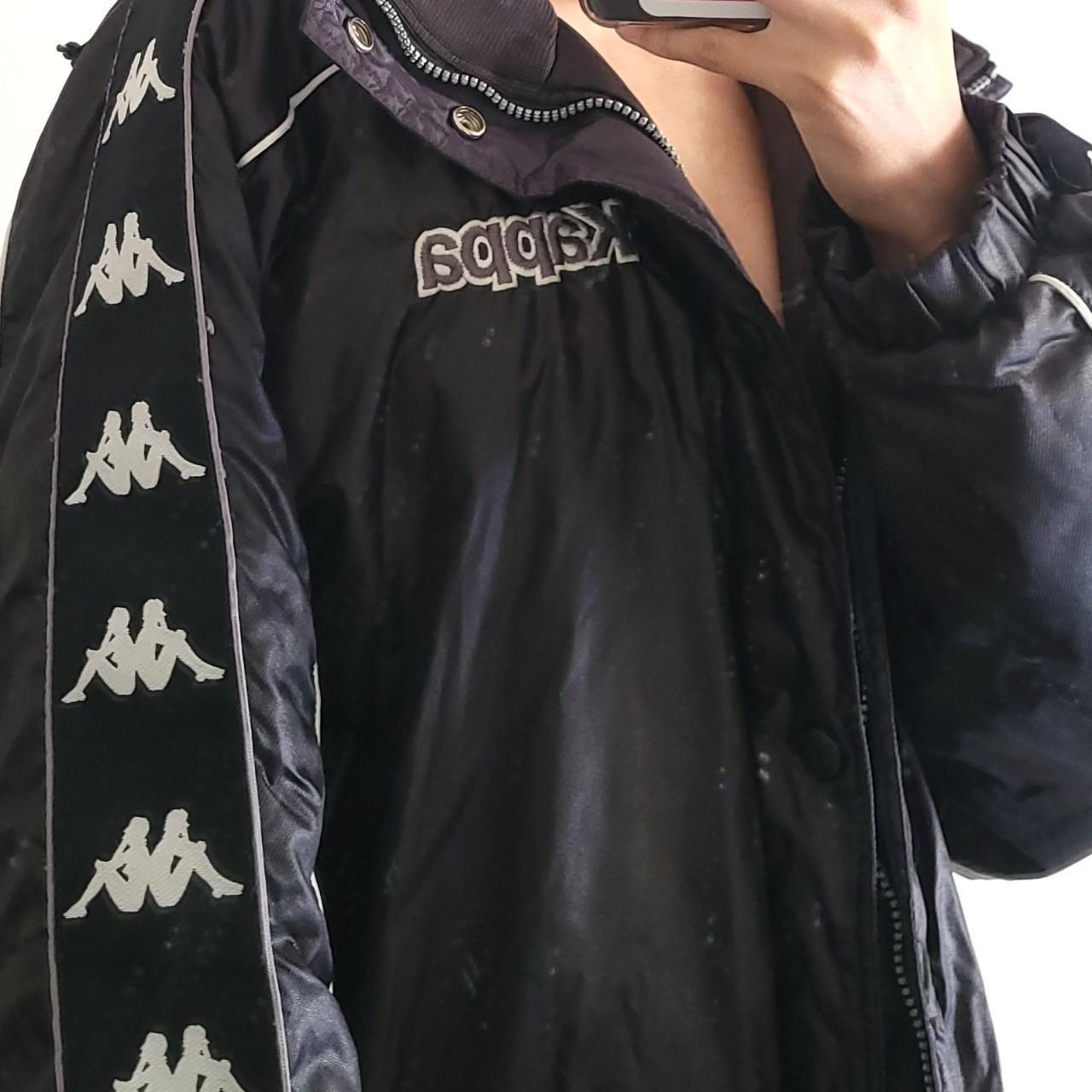 Kappa Men's Black and White Jacket | Depop