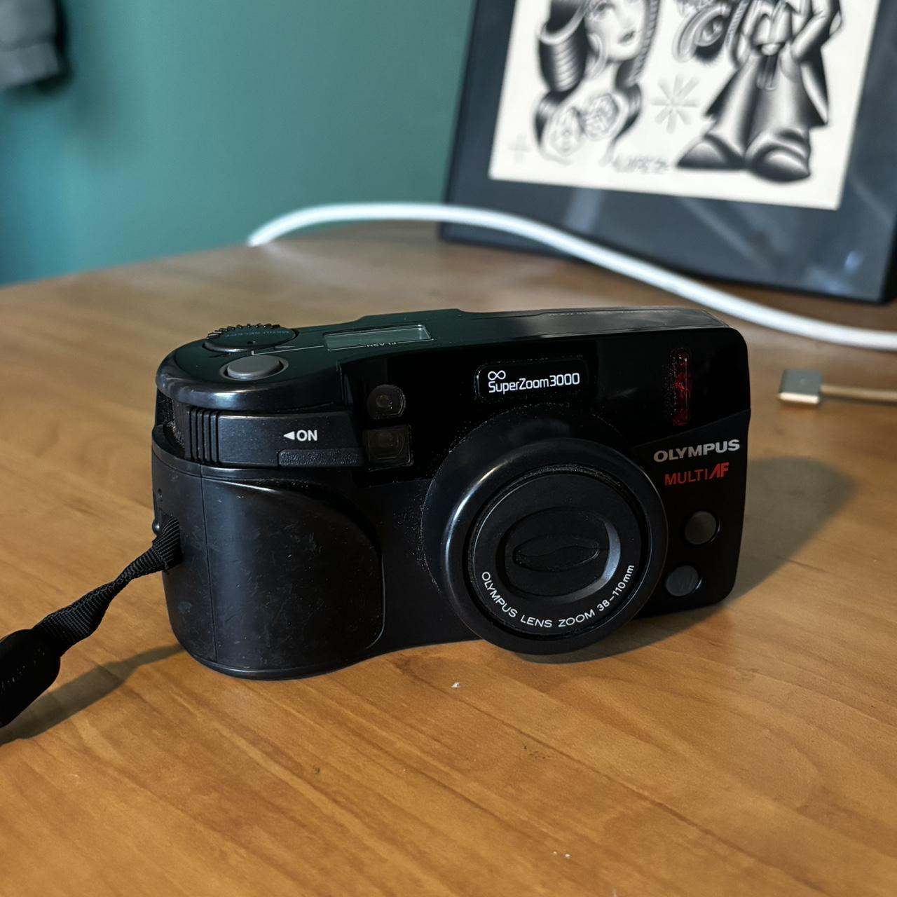 Olympus SuperZoom 3000 35mm Film Camera 38-110mm... - Depop