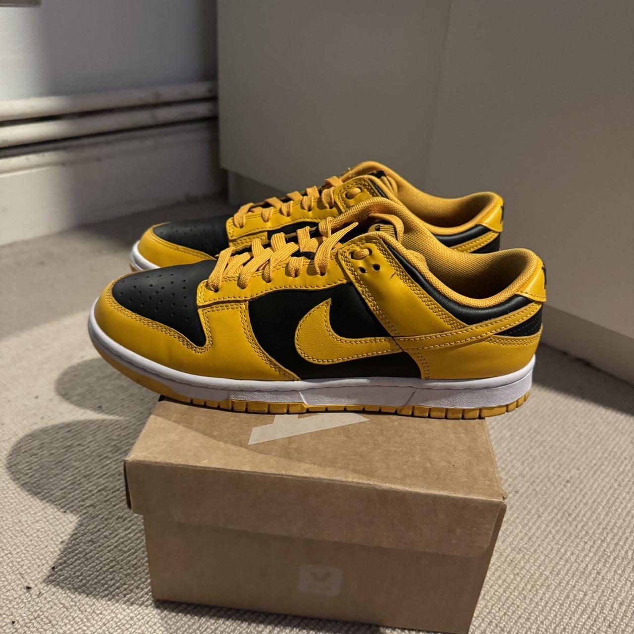 Black & yellow Nike dunks Championship Size 7 Worn - Depop