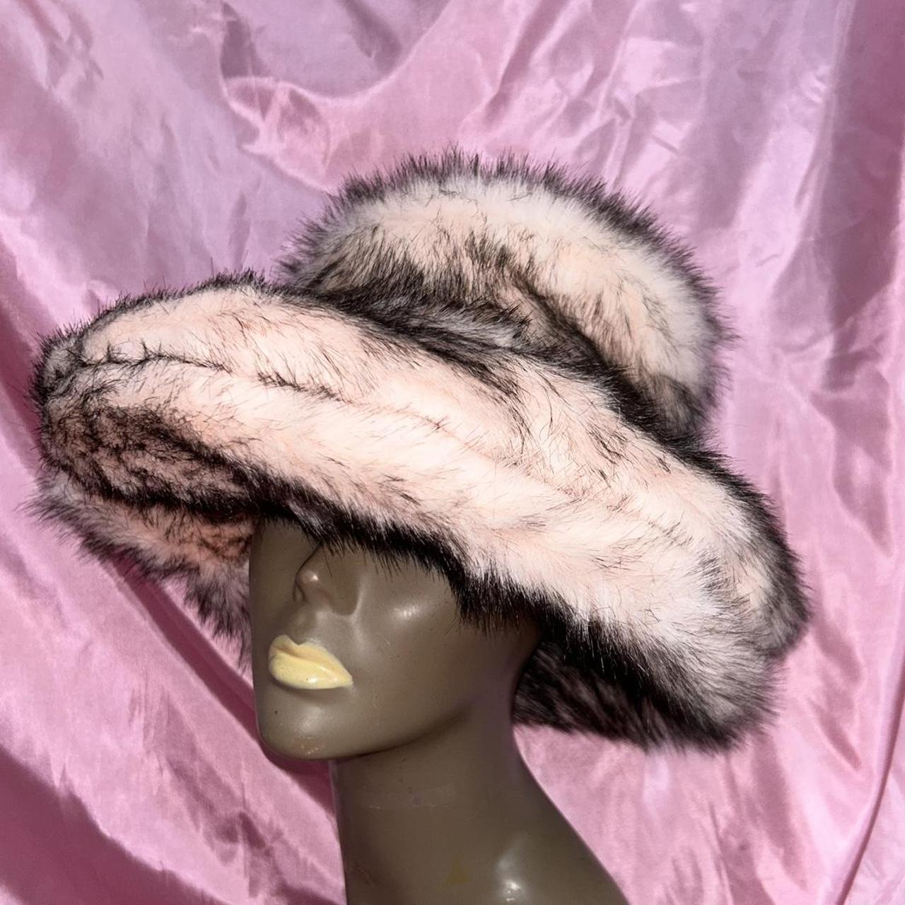 Pink & black speckled monster hat - Depop