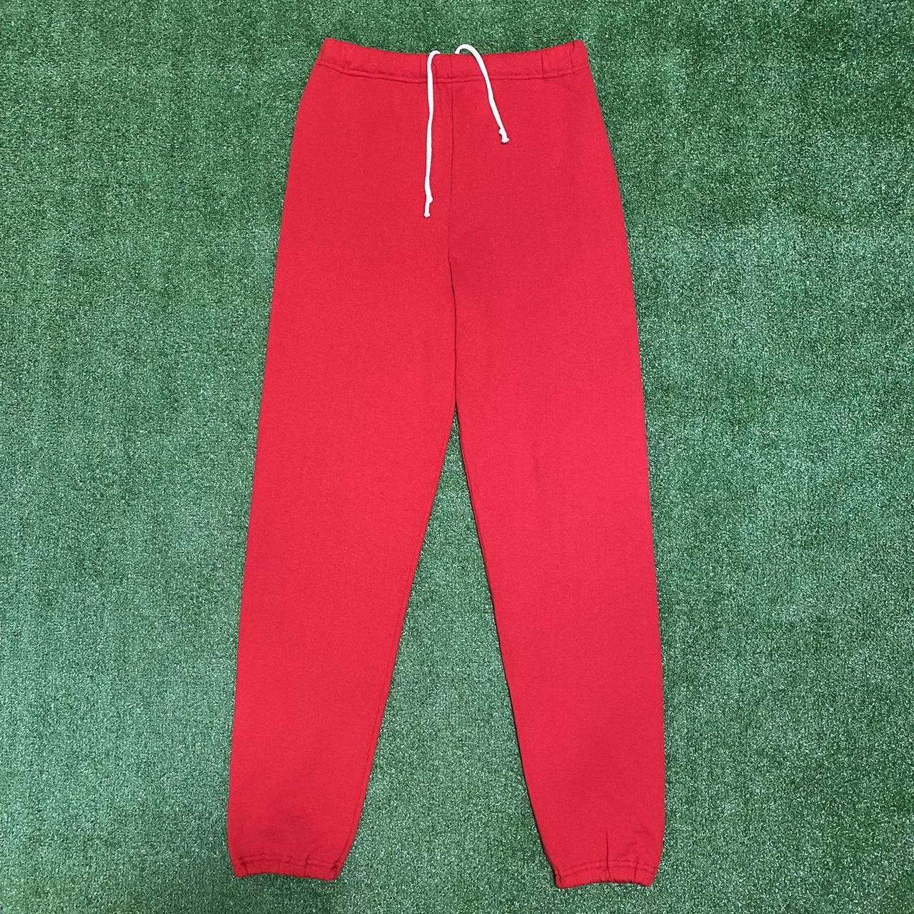 Jerzees Men's Red Joggers-tracksuits | Depop