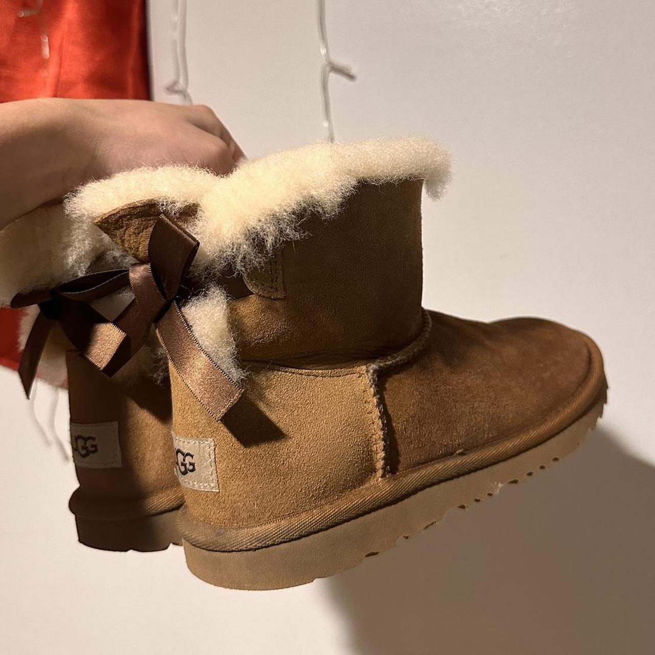 UGG Mini Bailey Bow II Boots 🎀🧸💓 Size: 5 Women’s... - Depop