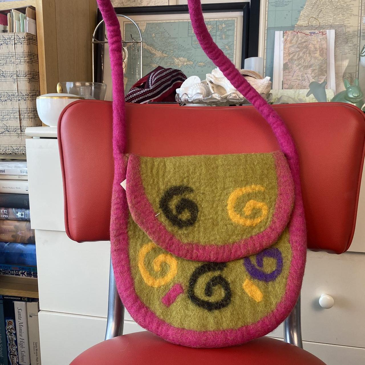 Wool felted spiral bag // brand new unused, genuine... - Depop