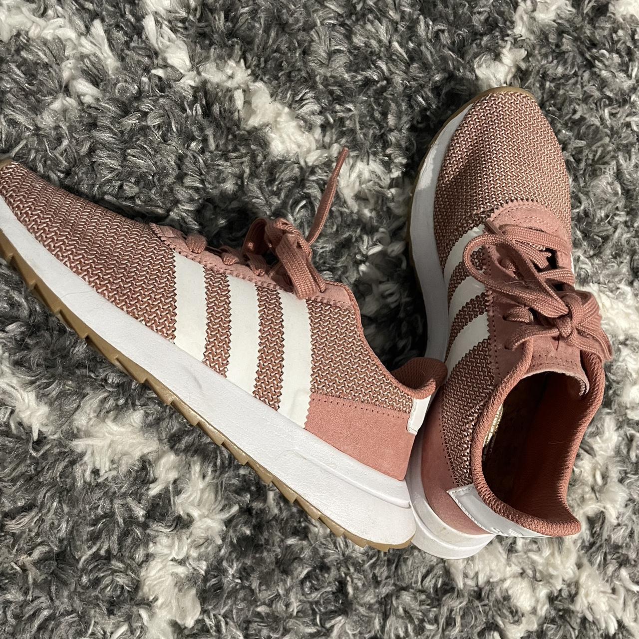 Adidas Women's Pink Trainers | Depop