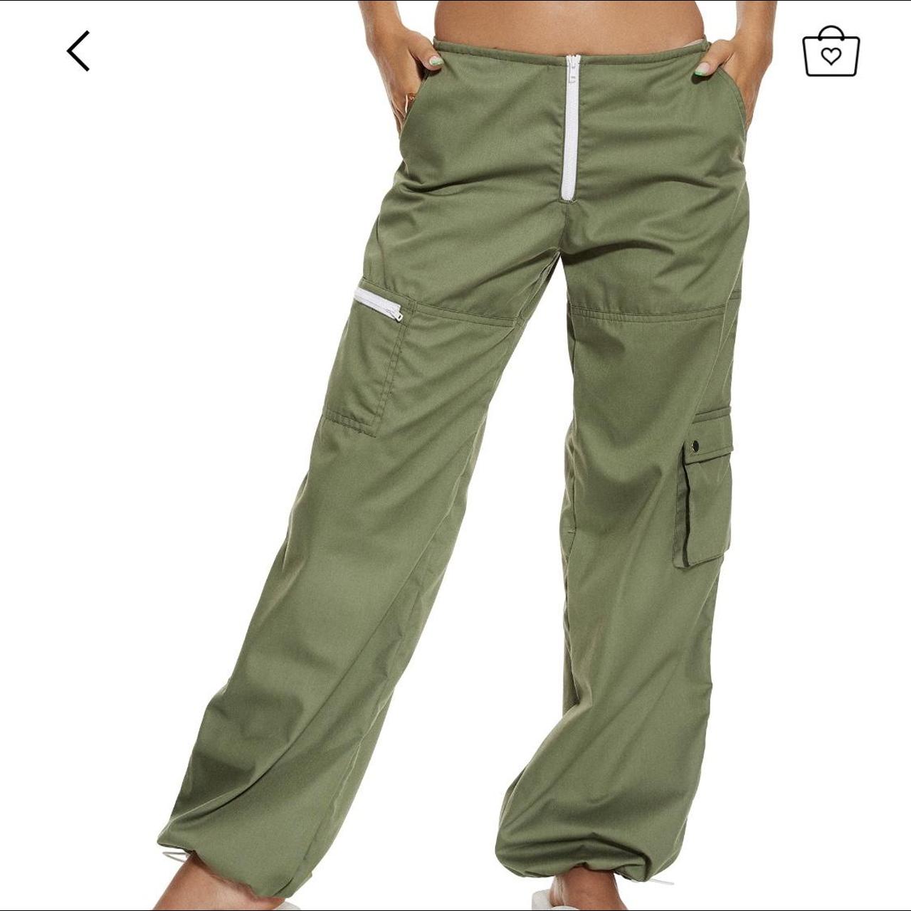 Motel rocks green cargo trousers. Size XS. Open to... - Depop