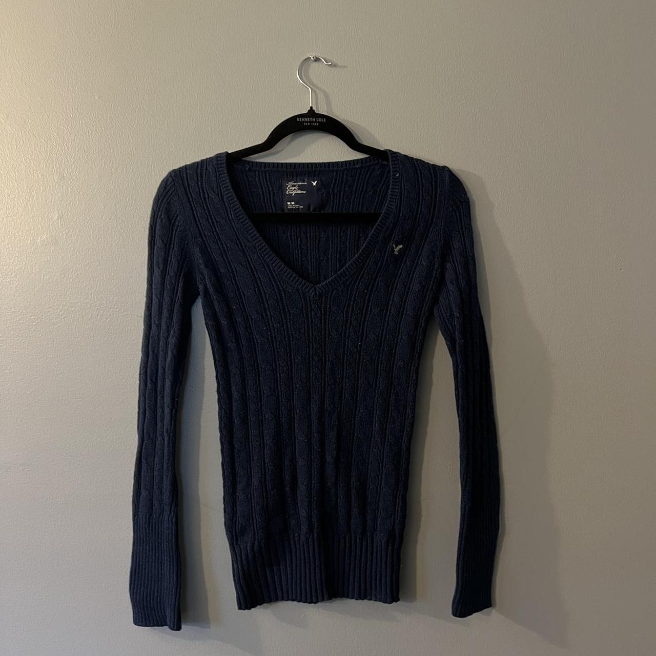 American Eagle V-Neck Sweater🖤... - Depop