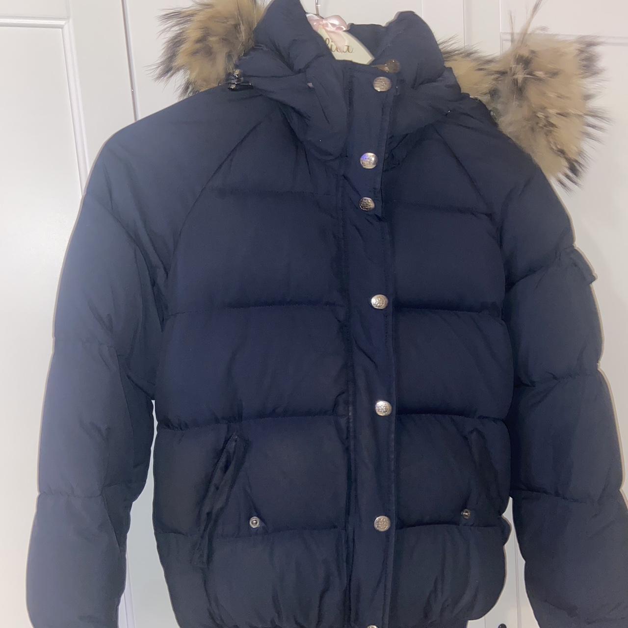 Authentic Women’s navy Pyrenex bomber coat Good... - Depop