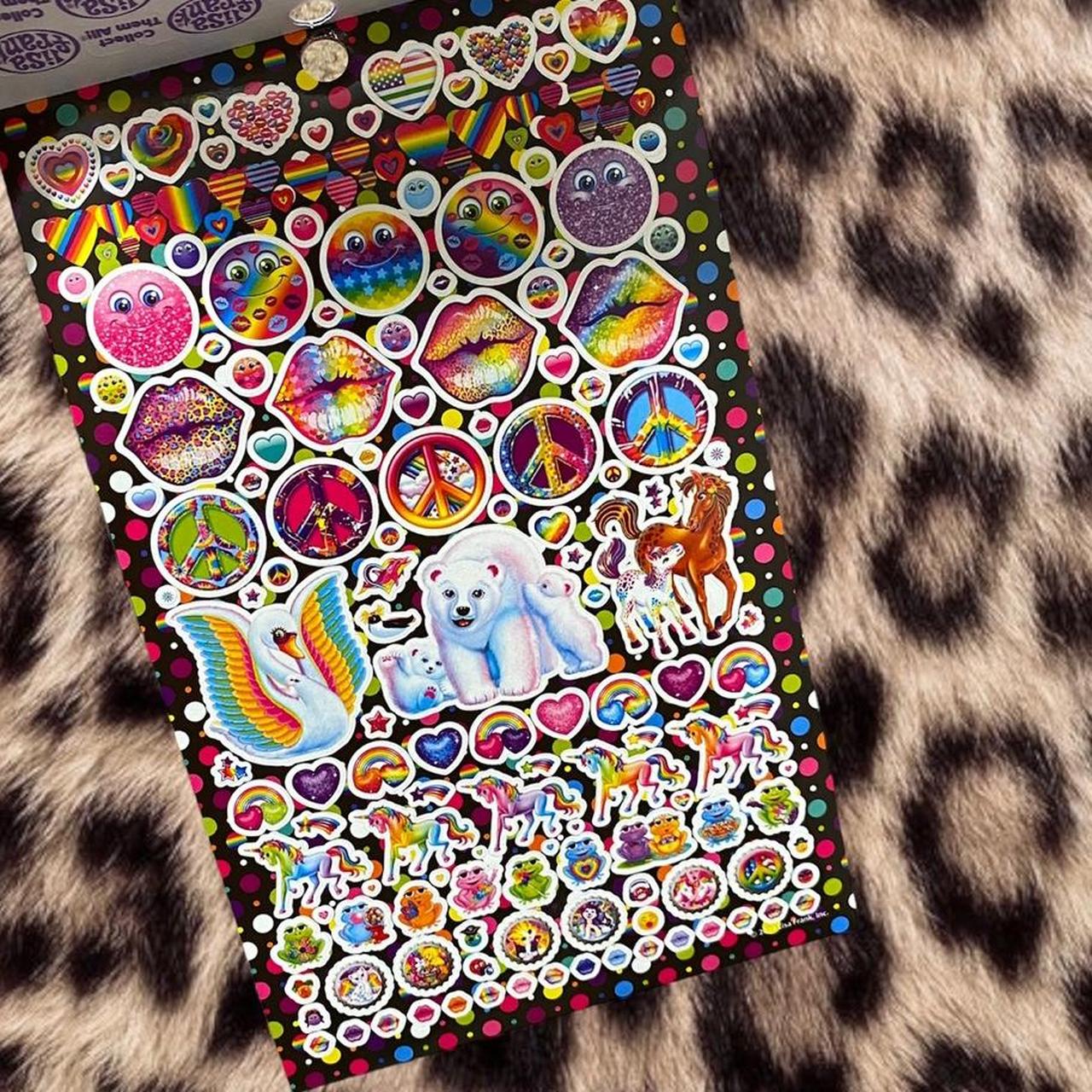 Y2K Lisa Frank Stickerbook • 600 stickers • brand... - Depop