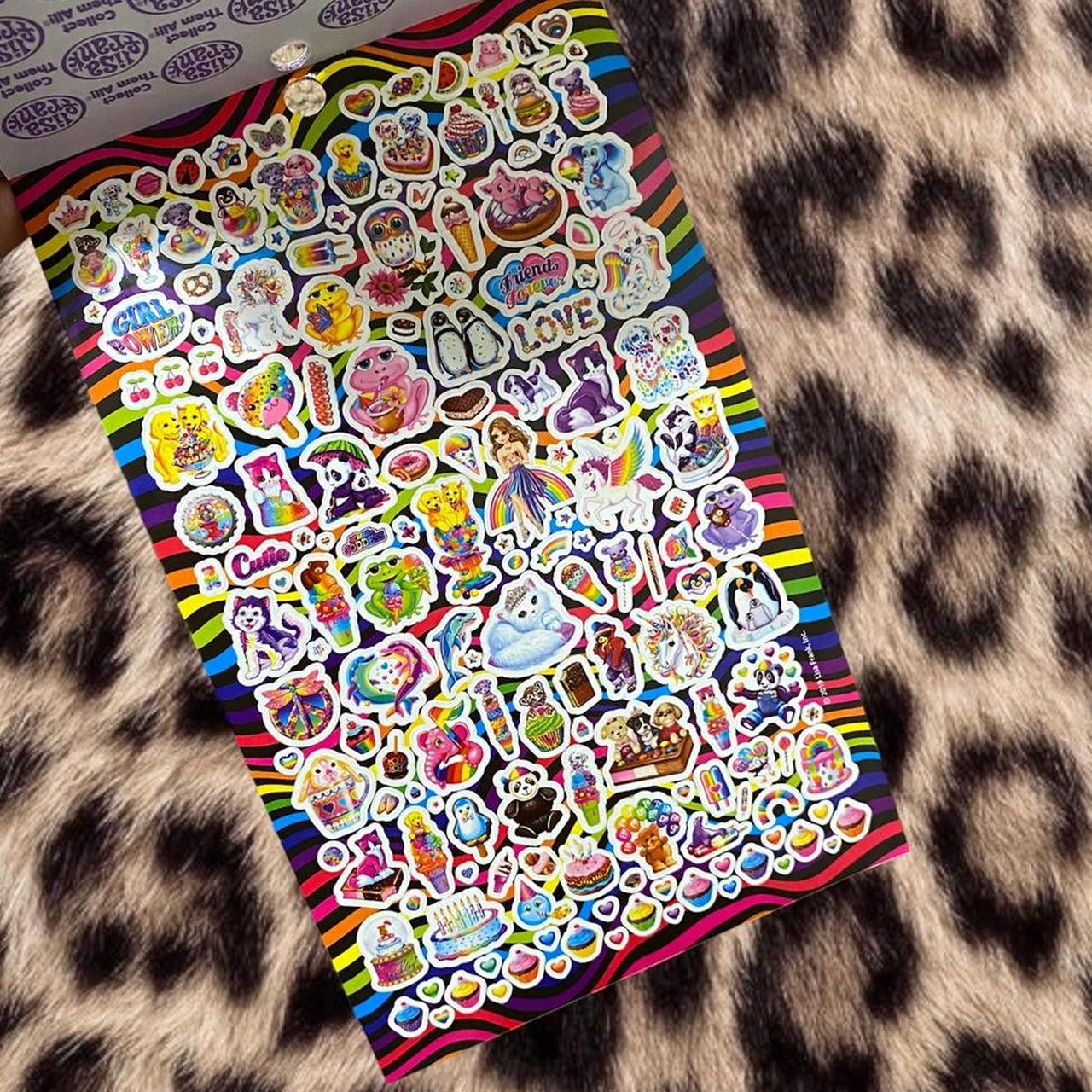 Y2K Lisa Frank Stickerbook • 600 stickers • brand... - Depop