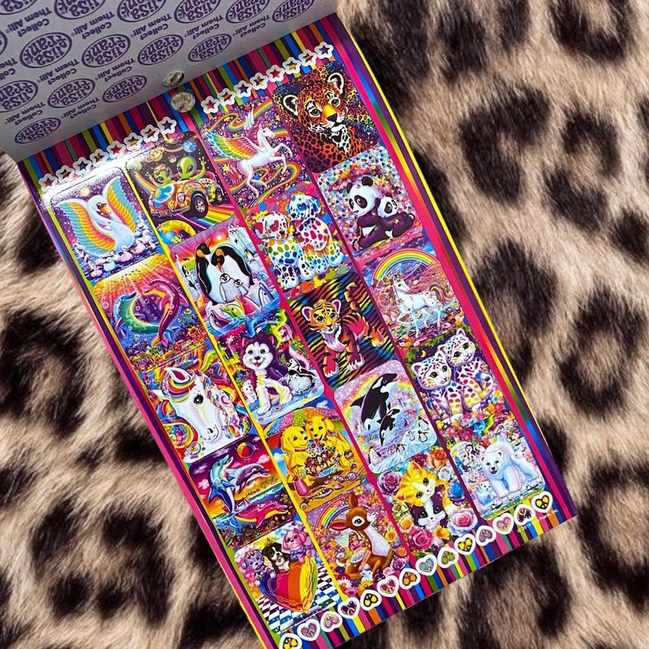 Y2K Lisa Frank Stickerbook • 600 stickers • brand... - Depop