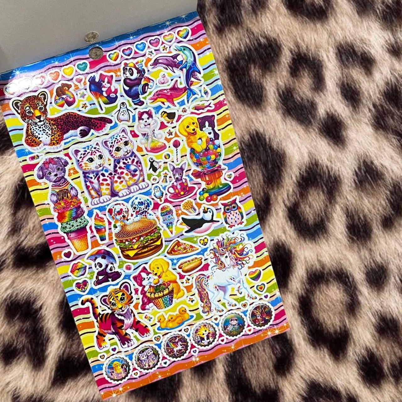 Y2K Lisa Frank Stickerbook • 600 stickers • brand... - Depop