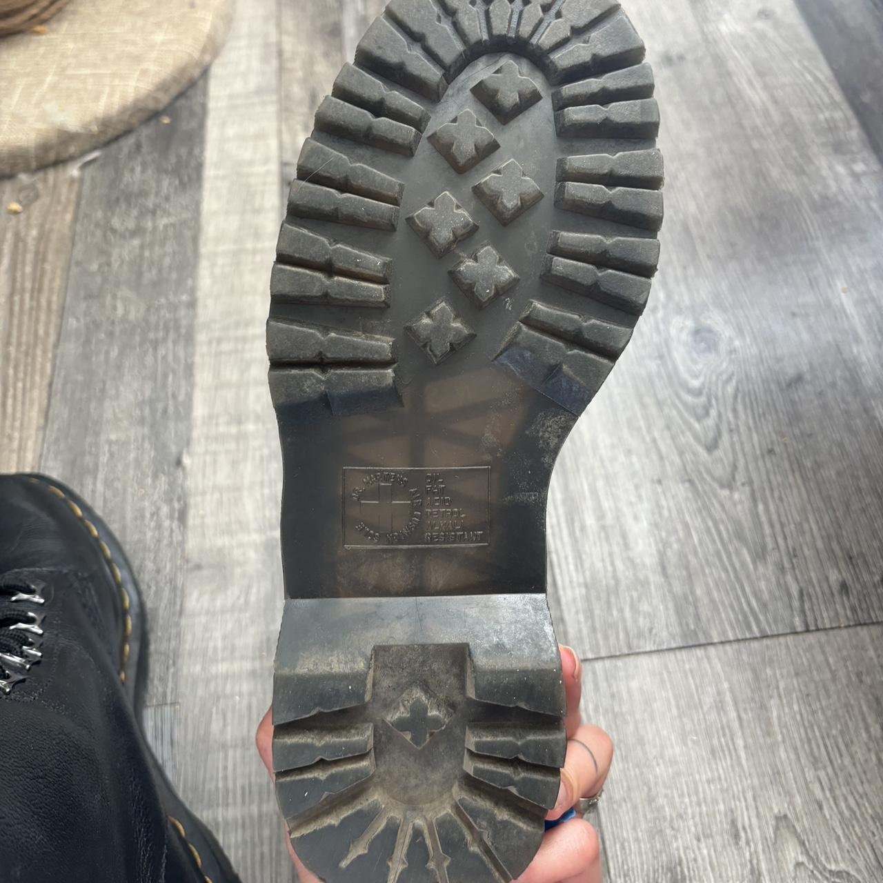 1460 PASCAL ZIP TUMBLED LEATHER LACE UP... - Depop