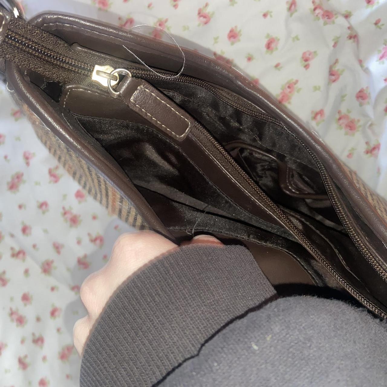 plaid brown and tan purse gives me clueless... - Depop