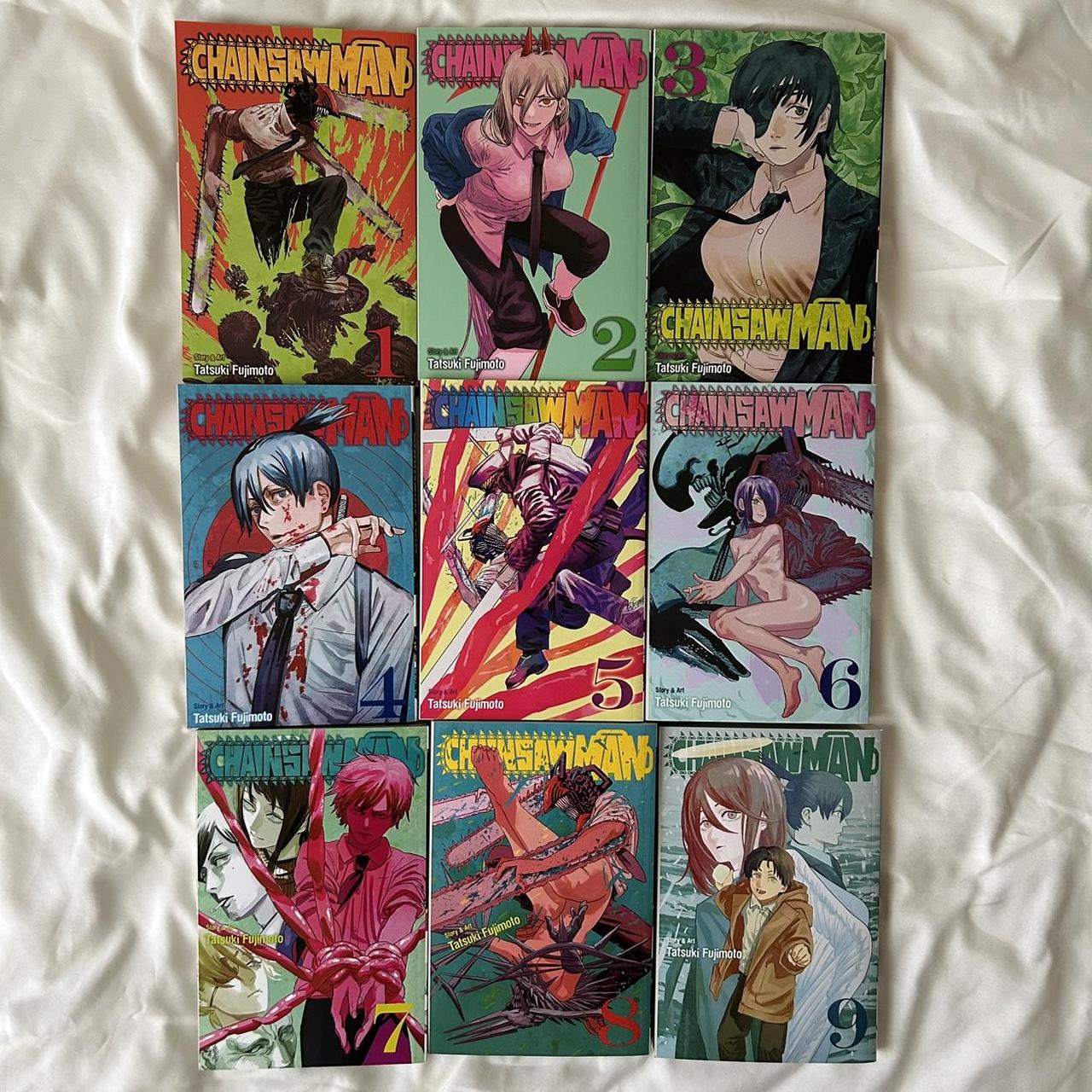Chainsaw Man Manga part 1. Volumes 1-9 1 volume= $9... - Depop
