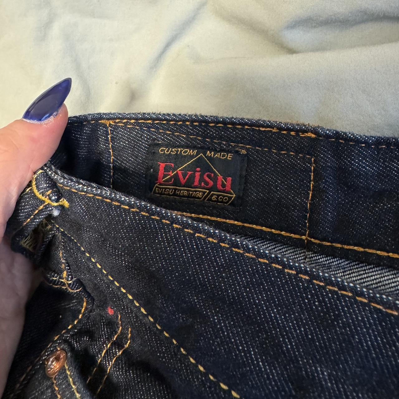 Authentic Evisu jeans W34 L34 Rare pink logo on... - Depop