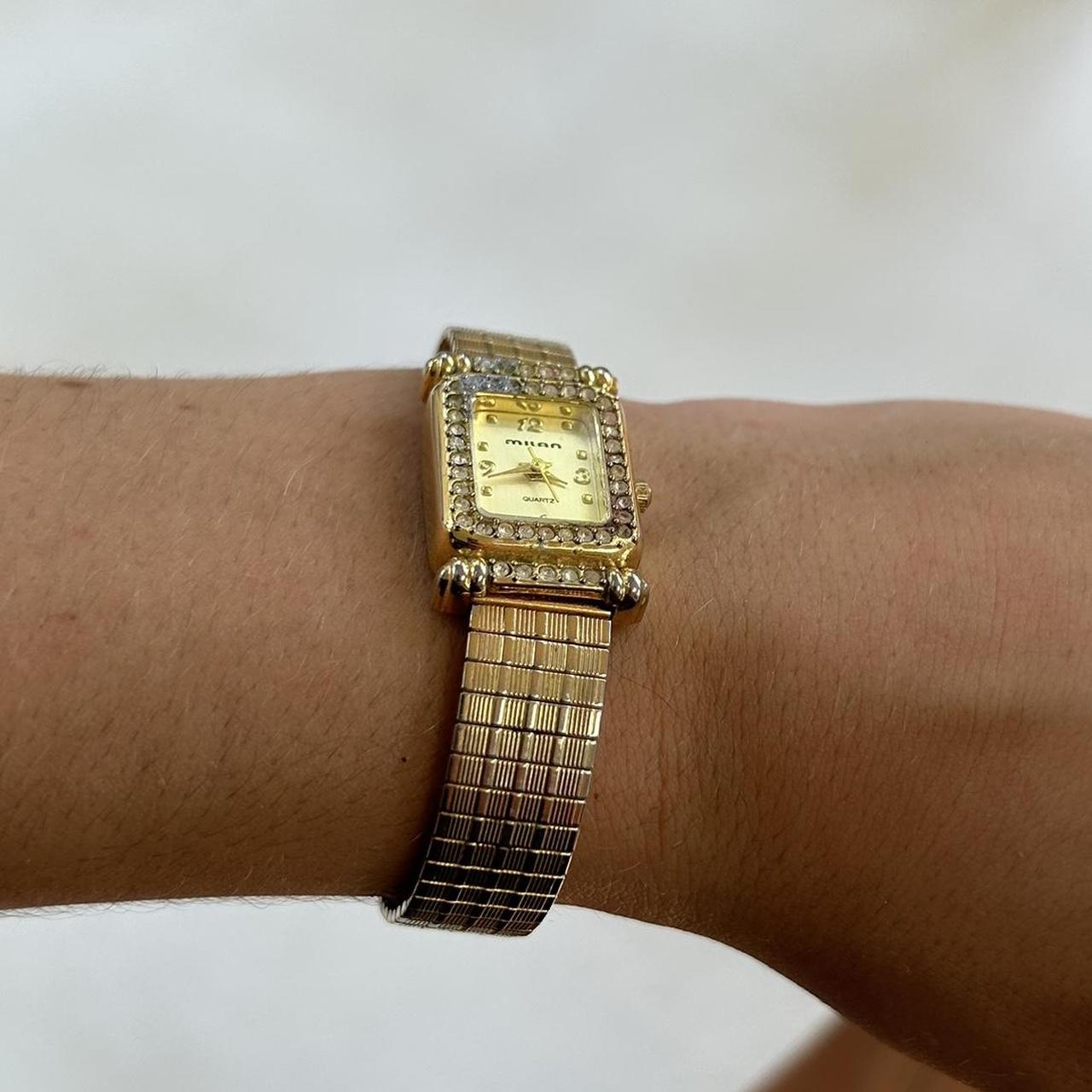 STUNNING gold rectangular face vintage watch there... - Depop