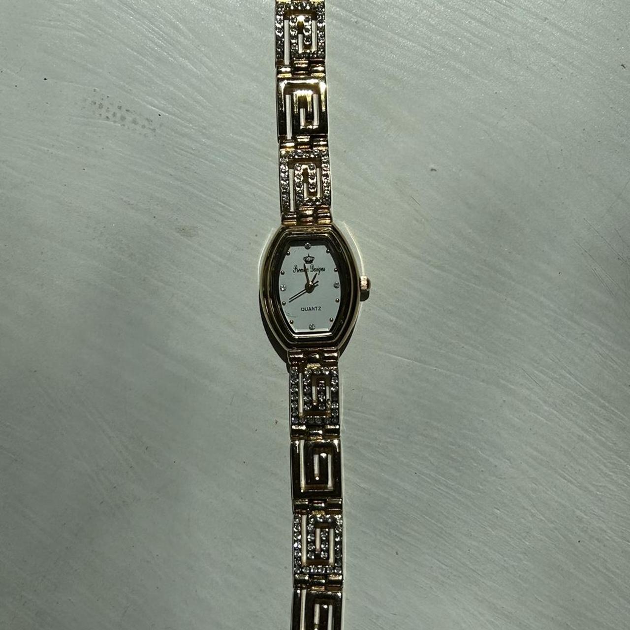 How stunning is this Greek inspired gold & crystal... - Depop