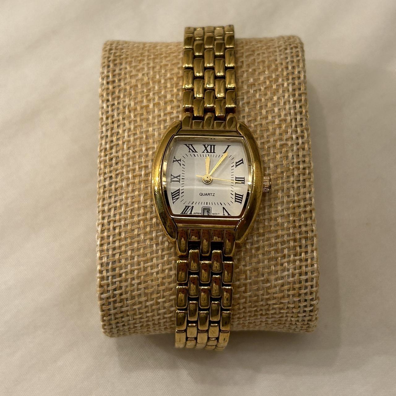 Elegant gold tank style watch - all gold 🔓 ‼️ PLEASE... - Depop