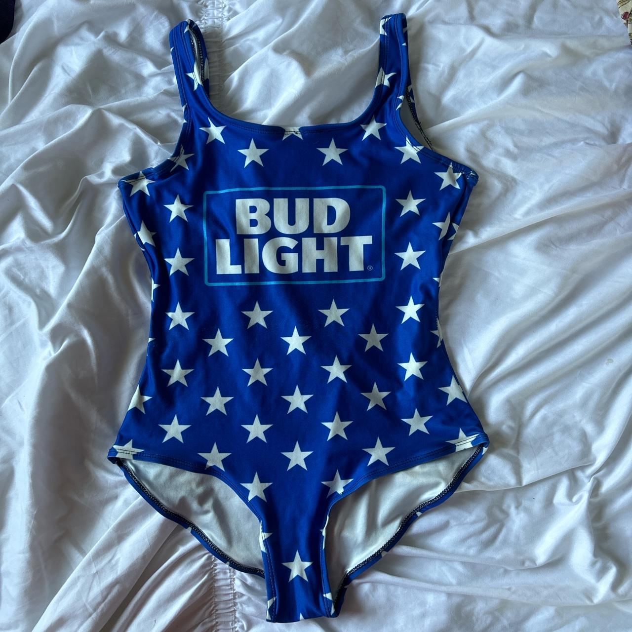 BUD LIGHT ONE PEICE SWIMSUIT no PayPal plz ‼️‼️... - Depop
