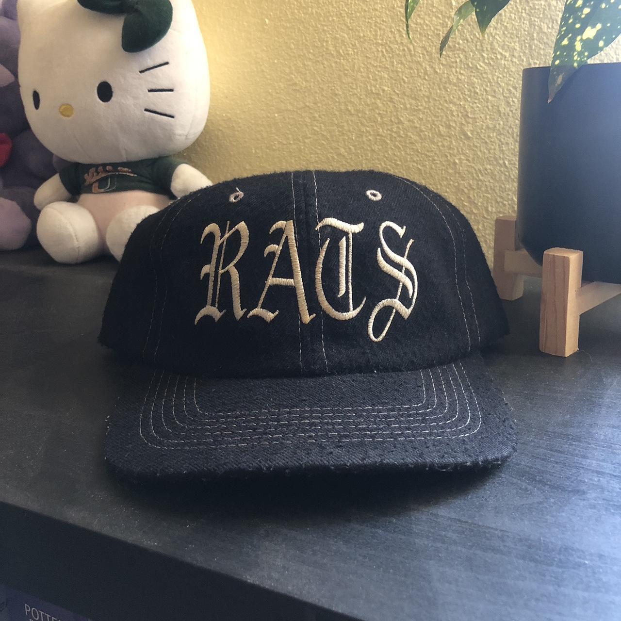 Stray Rats “Rats” 6-Panel Wool Unstructured Snapback... - Depop