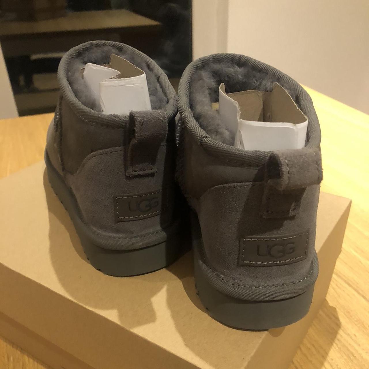 . ULTRA MINI UGG GREY SIZE 7 UK SIZE 40 EU ... - Depop