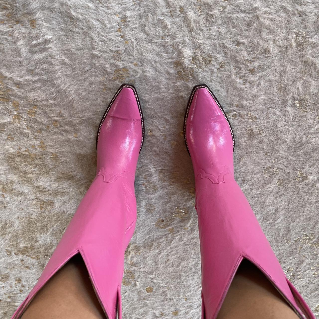 Hot Pink Cowgirl Boots California cowgirl boots - Depop