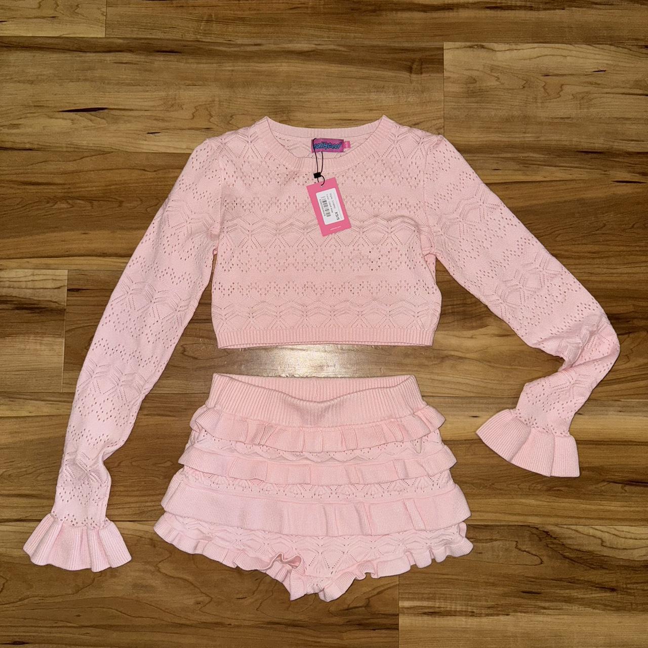 Cutest Edikted set in baby pink- Size xs/s- New with... - Depop