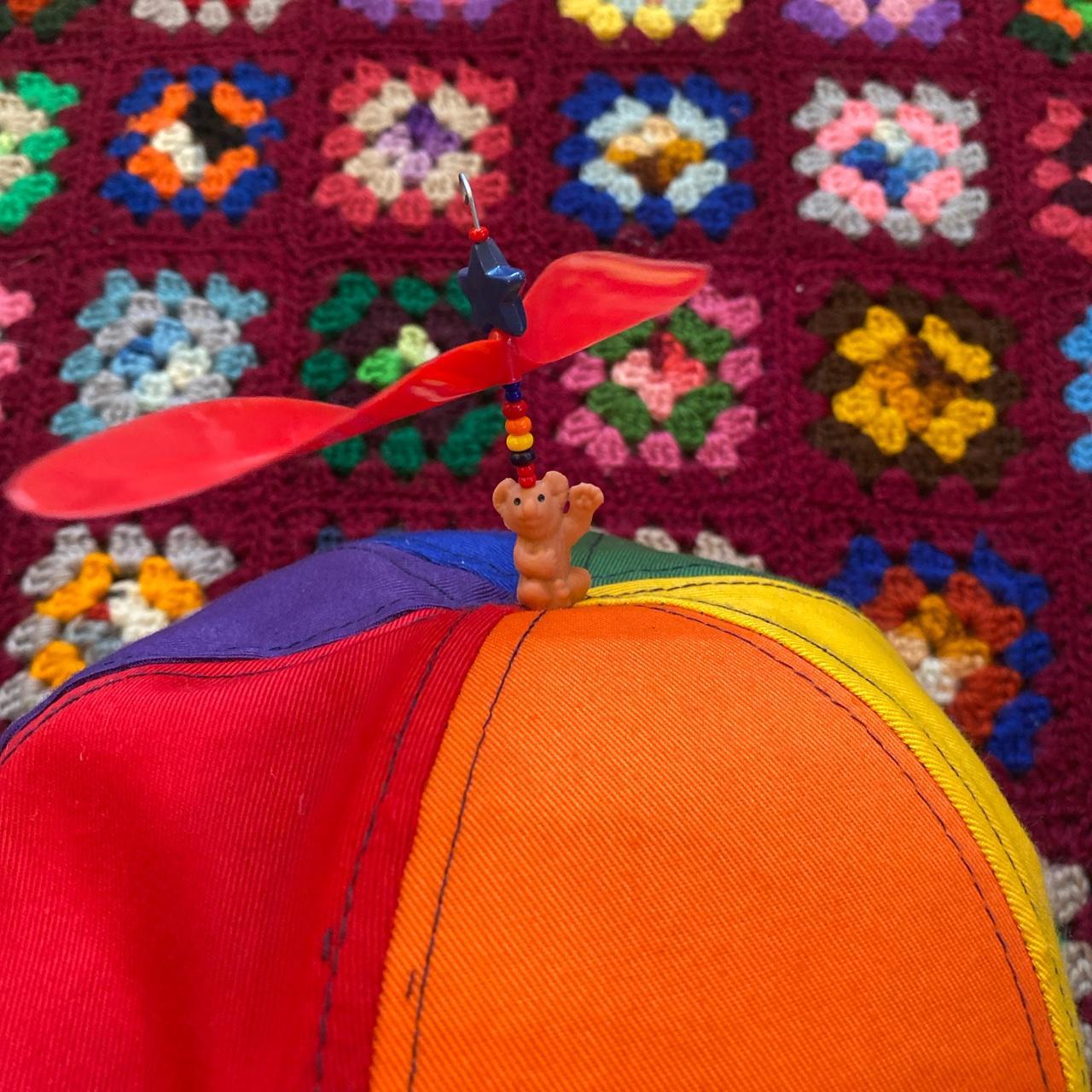 Rainbow 🌈 propeller hat Multi color spinner hat.... - Depop