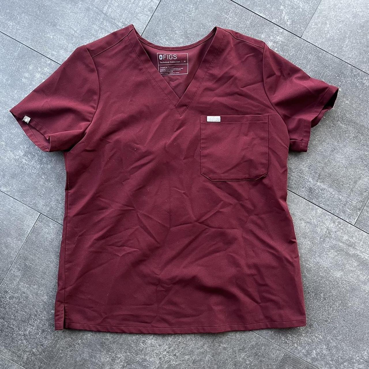 Figs red maroon scrub set price firm! Catarina top... - Depop