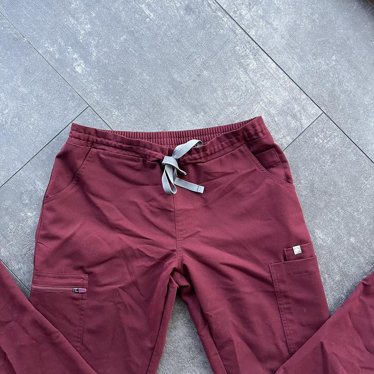 Figs red maroon scrub set price firm! Catarina top... - Depop