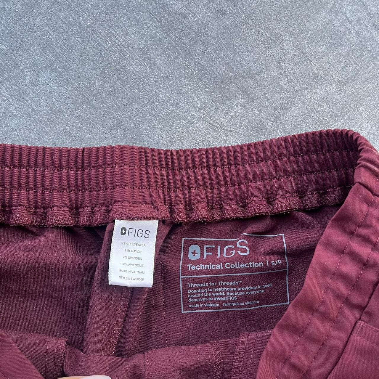 Figs red maroon scrub set price firm! Catarina top... - Depop