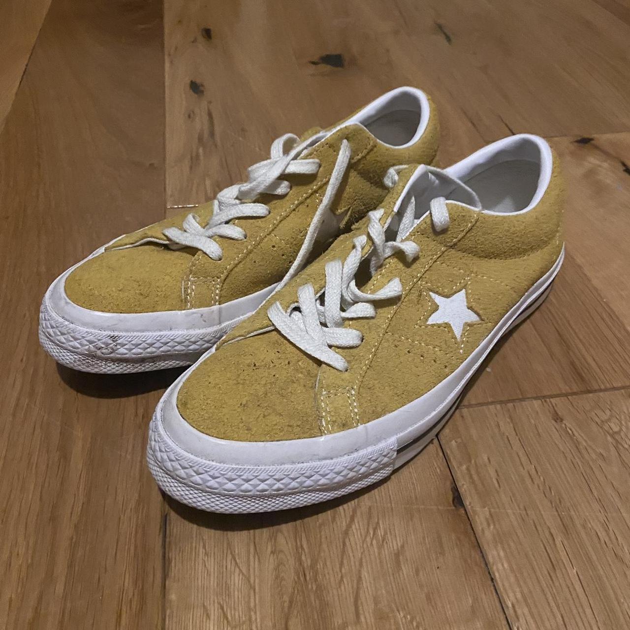 FREE SHIPPING yellow converse one star excellent... - Depop