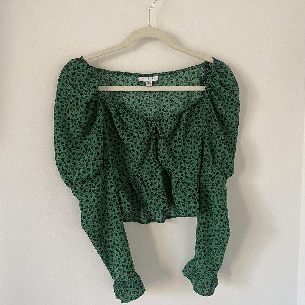 Topshop Peplum Top (missing bottom button) - Depop