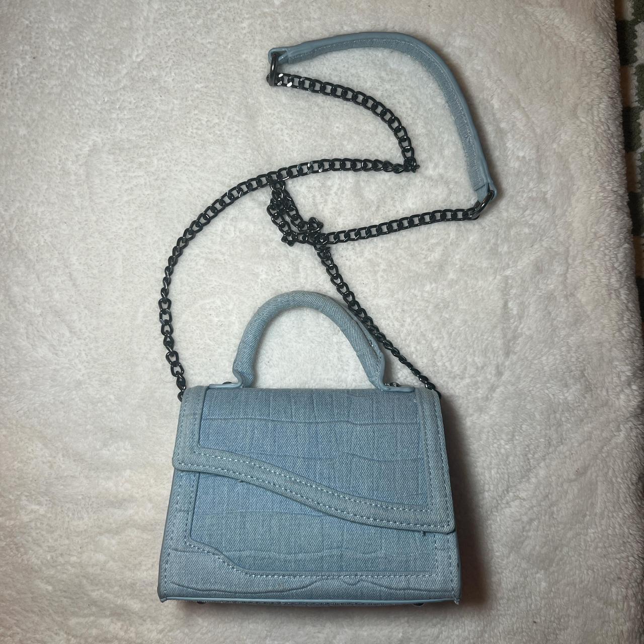 Zara Mini denim purse ! used it few times, has a... - Depop