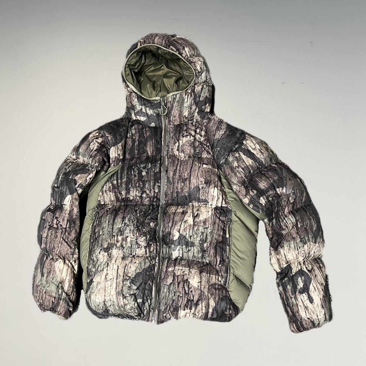 Palace Balaclava Pertex Puffer jacket in camouflage... - Depop