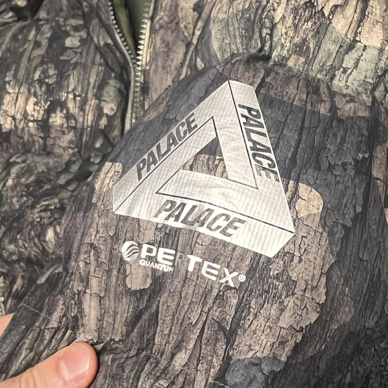 Palace Balaclava Pertex Puffer jacket in camouflage... - Depop