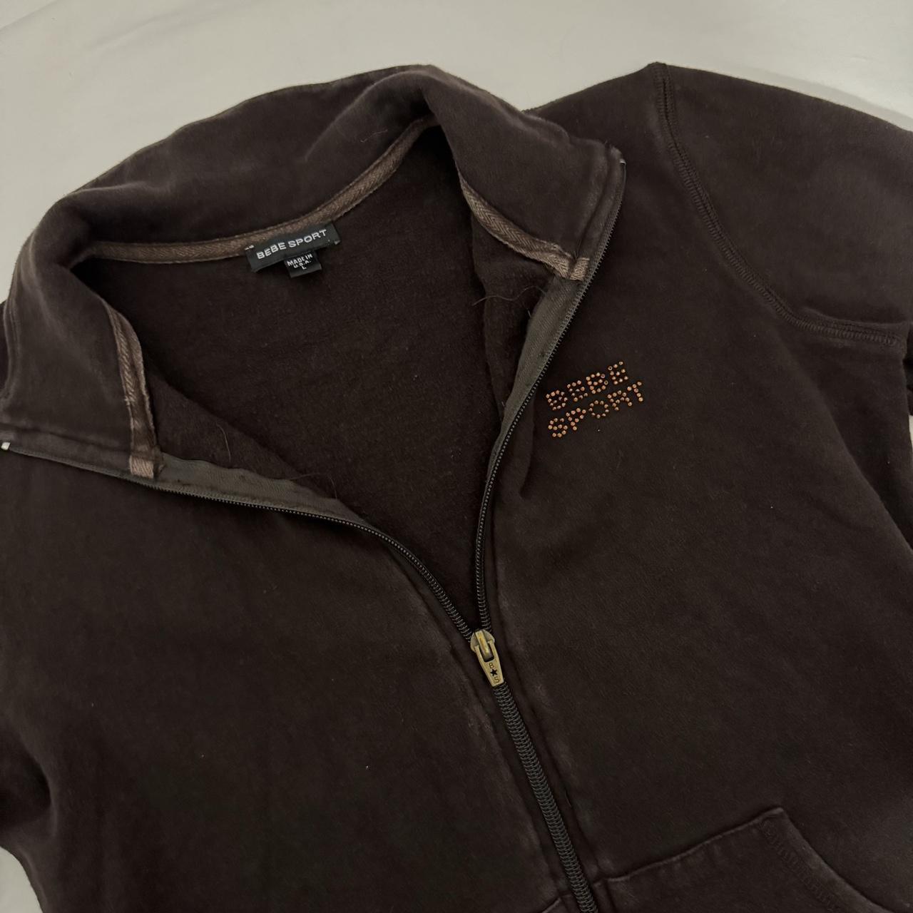 Bebe Sport brown Vintage Y2K Sports Sweater... - Depop