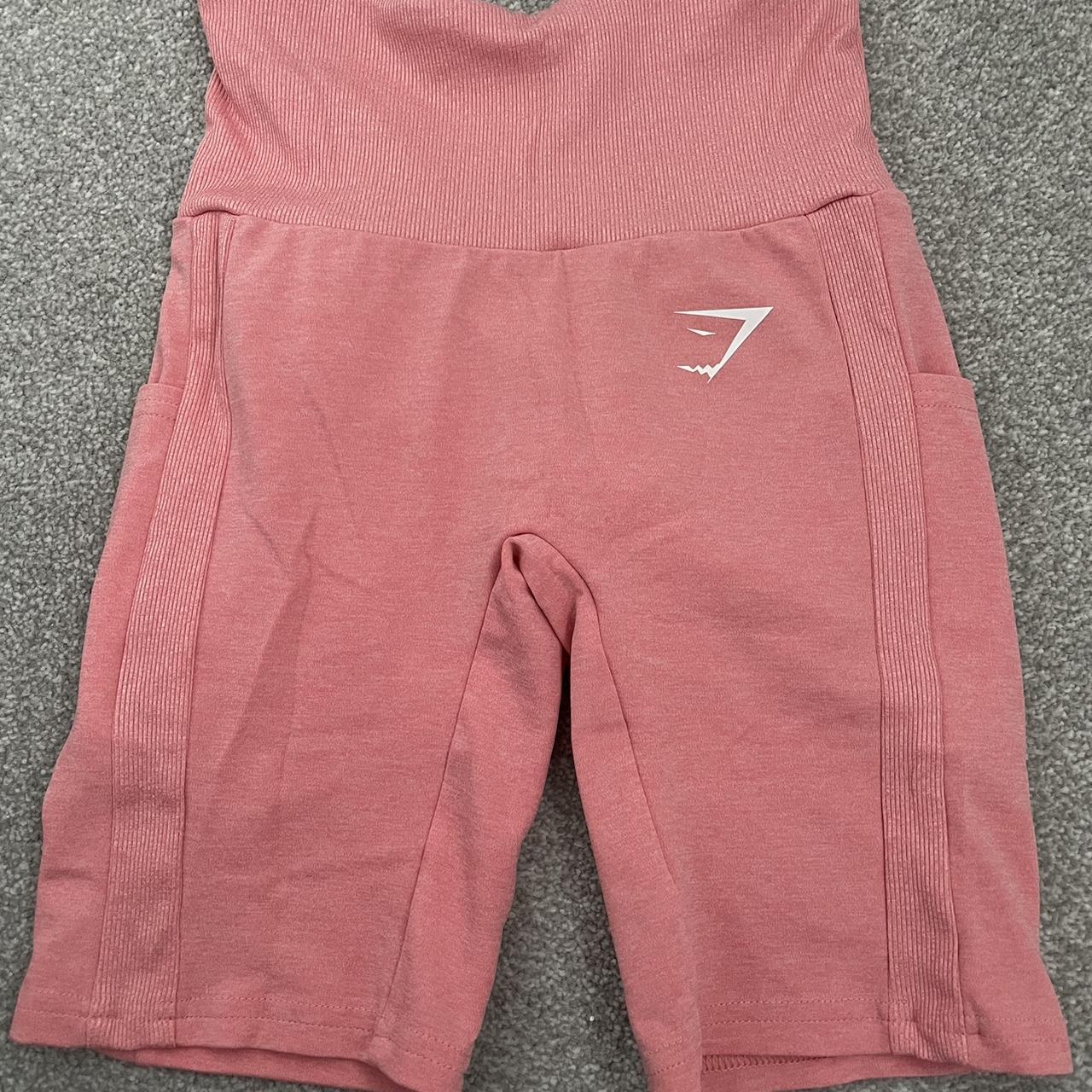 Gymshark Sol Lift Shorts in colour Coral Size XS... - Depop