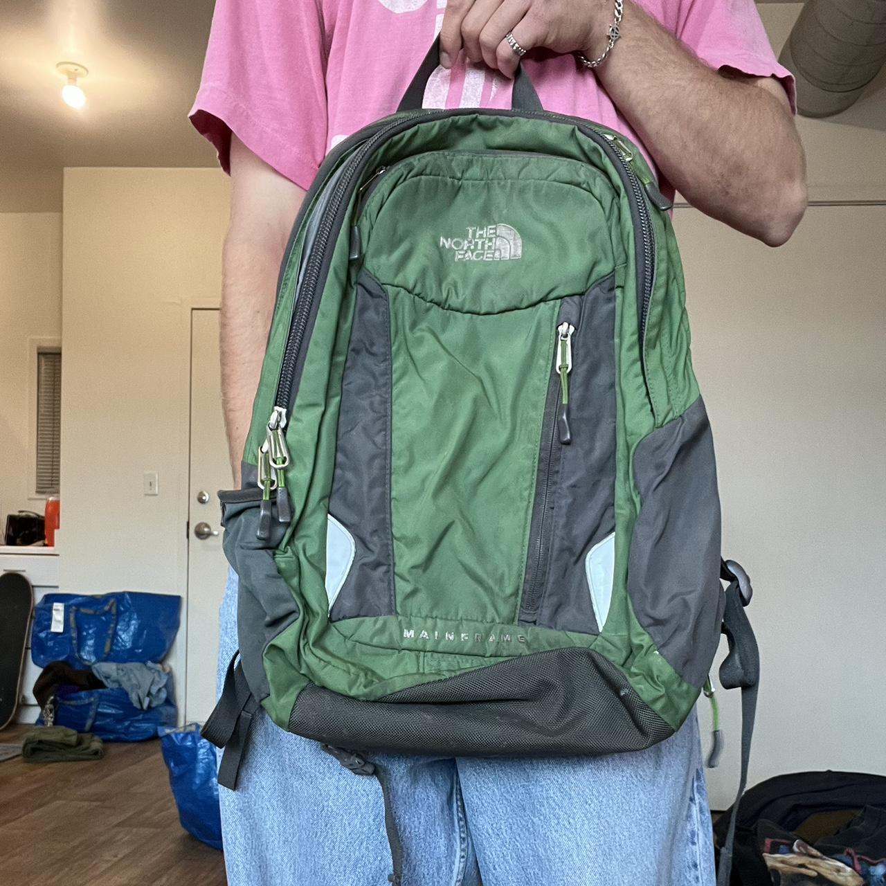The North Face Men's Green and Grey Bag | Depop