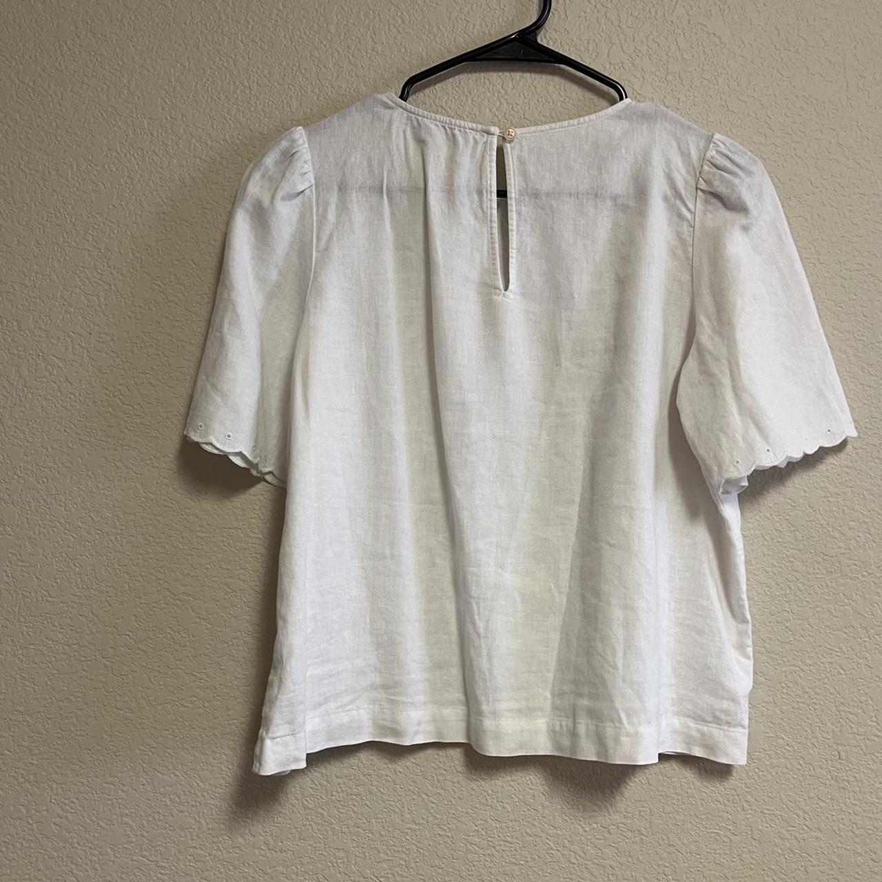 White linen blouse. The perfect classy blouse to... - Depop