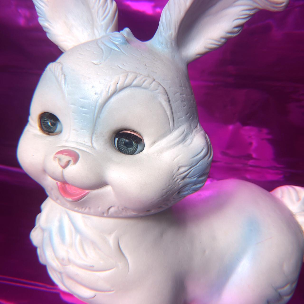 Large rubber face rabbit squeak toy Brand: Edward... - Depop