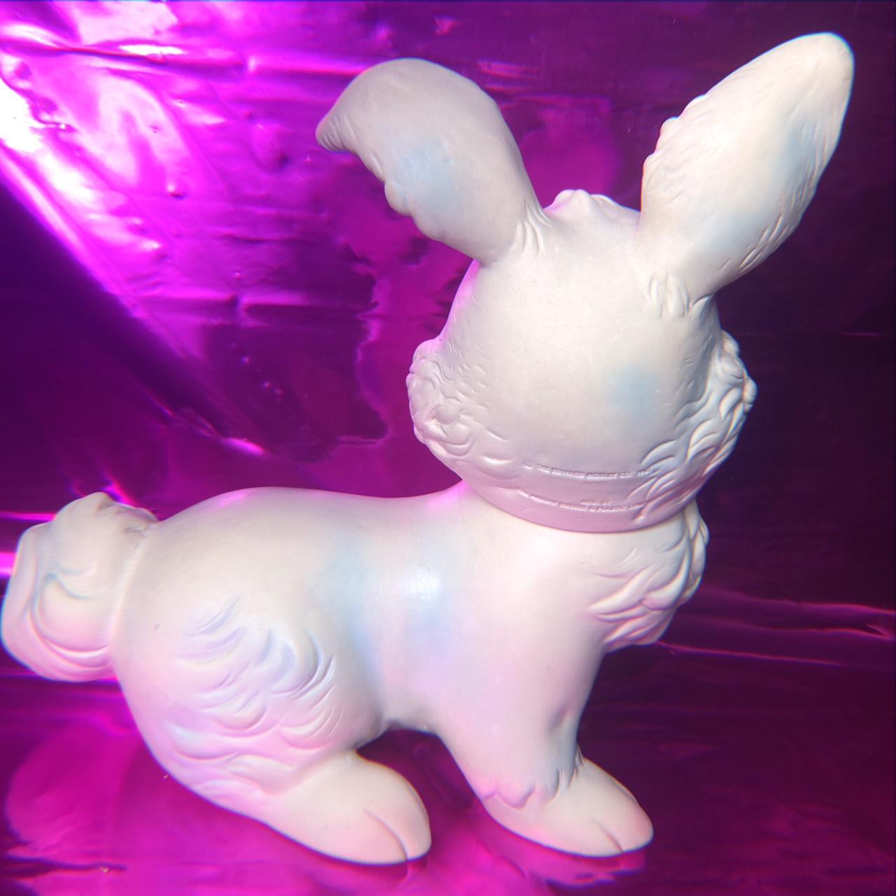 Large rubber face rabbit squeak toy Brand: Edward... - Depop