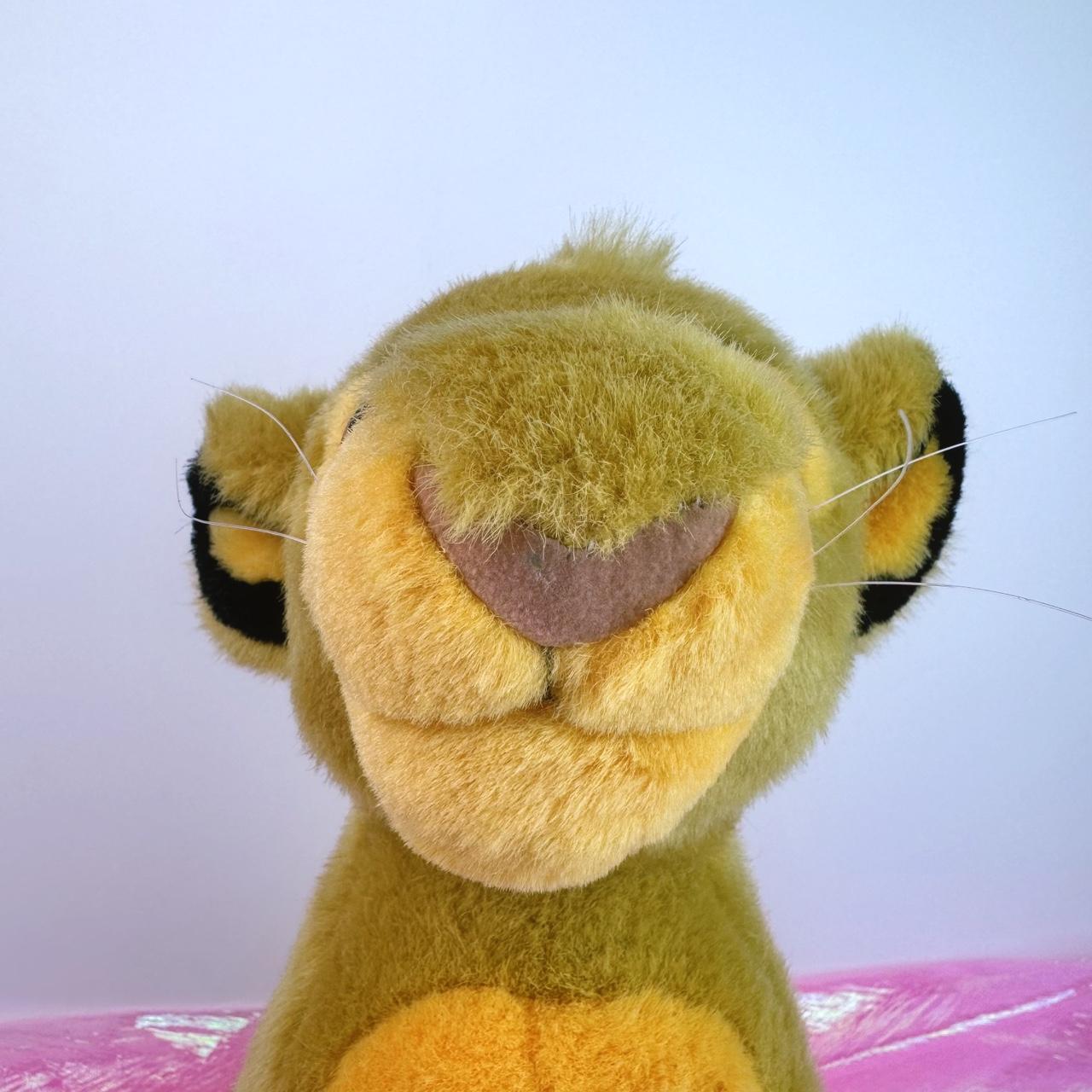 Vintage 90s plush simba. Disney store 13” tall with... - Depop