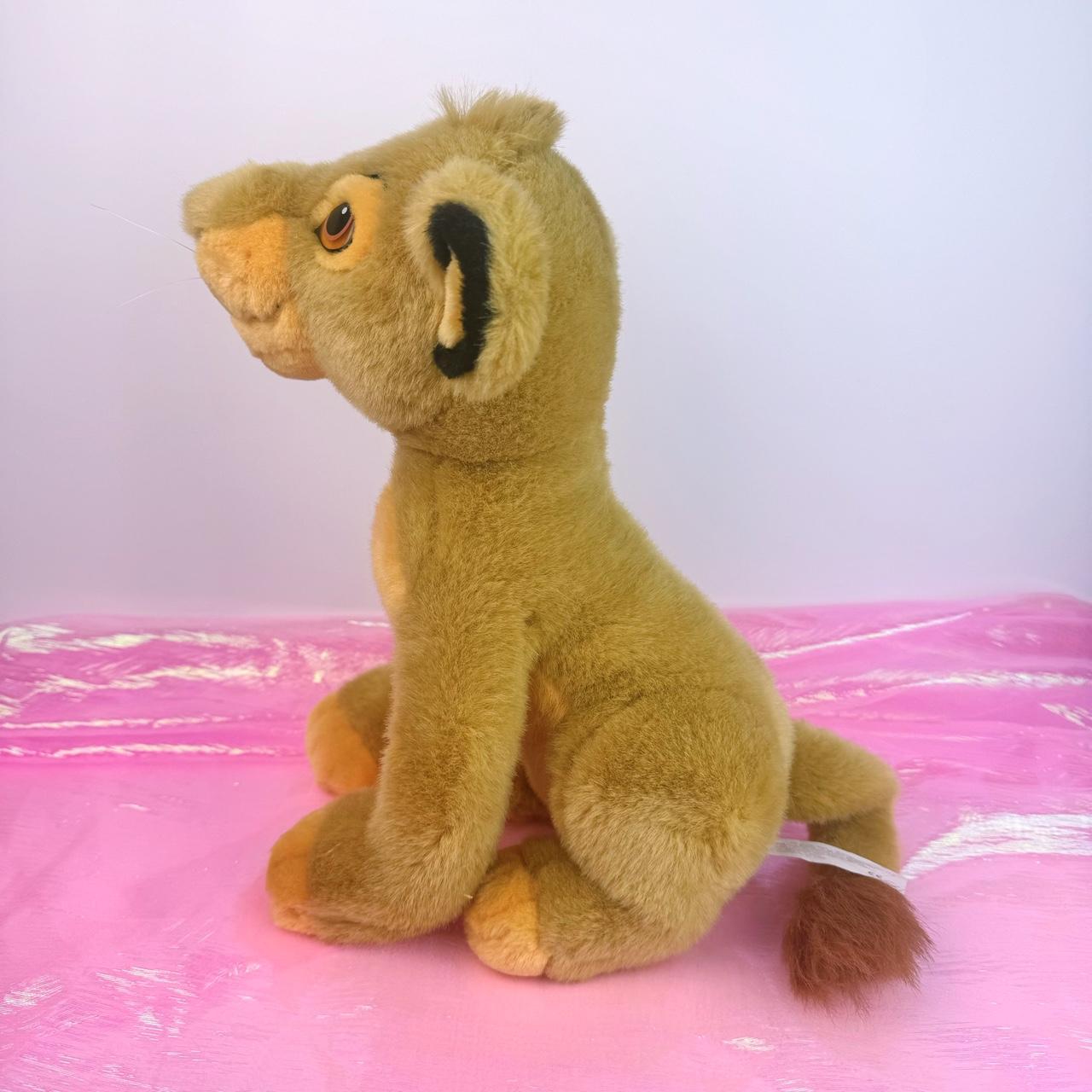 Vintage 90s plush simba. Disney store 13” tall with... - Depop